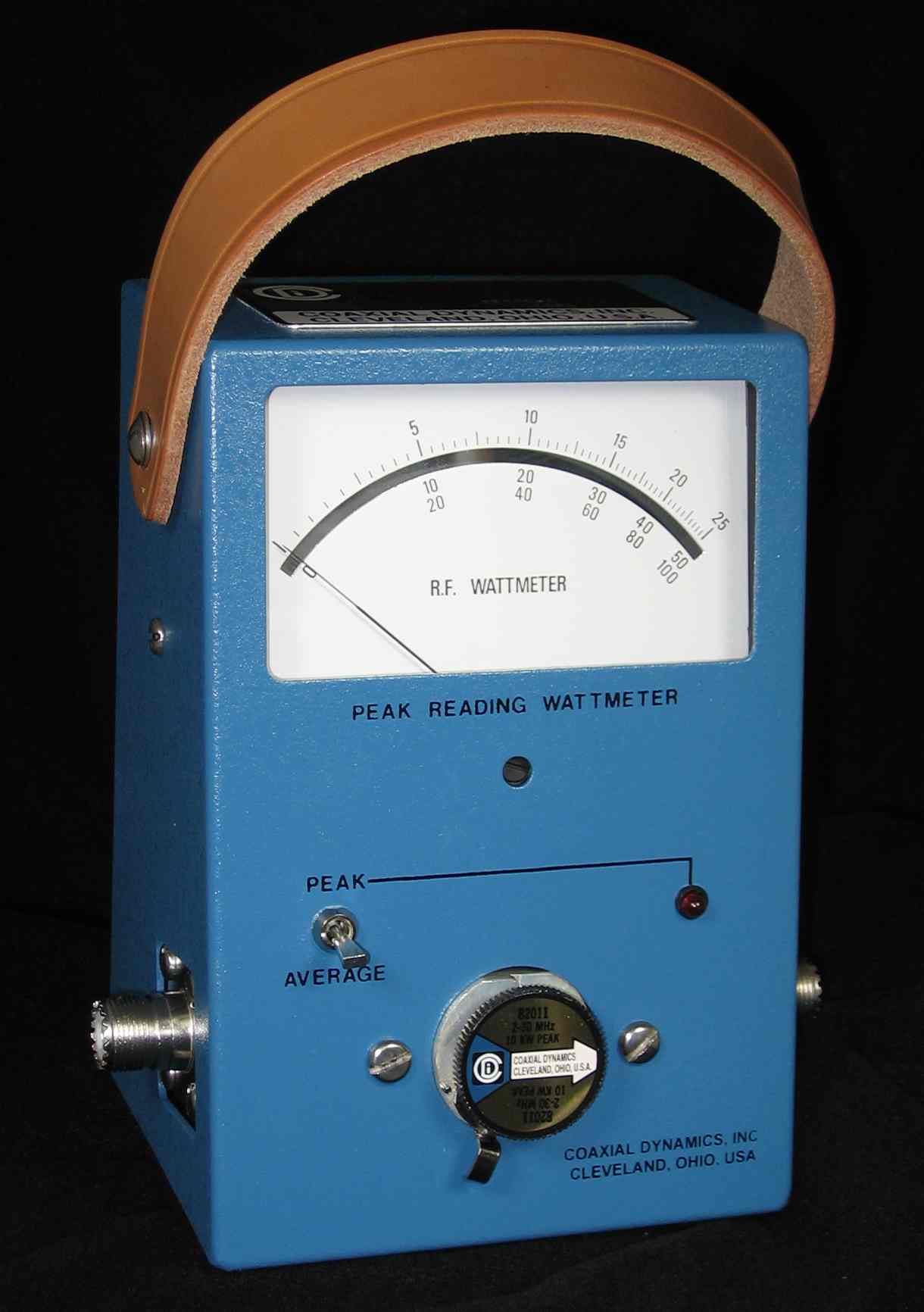 Coaxial Dynamics Wattmeter, 81000-A, 83000-A, 81060-A, 83060-A ...